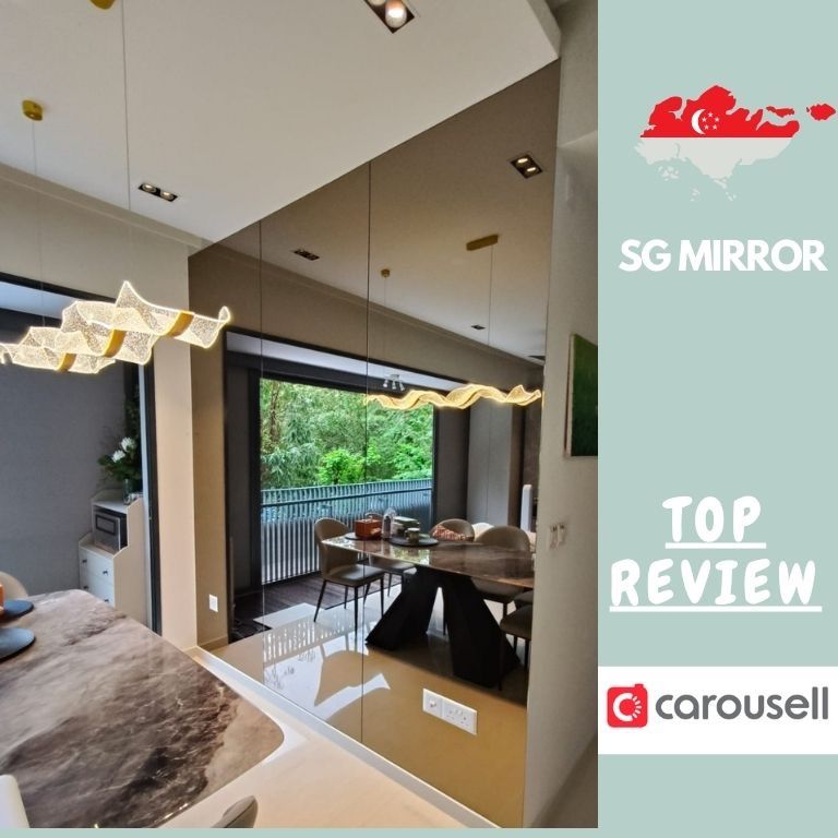 Mirror wall gym studio dance bathroom shower bedroom, Furniture & Home ...