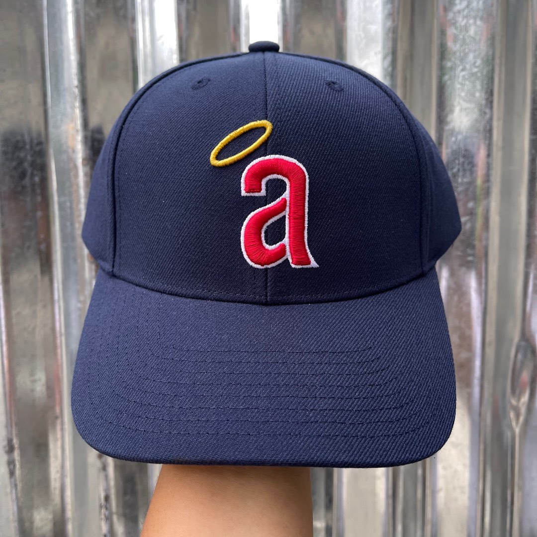 Mitchell&ness Pro Crown Fit "Los Angeles Angels" Coppertown In Navy ...