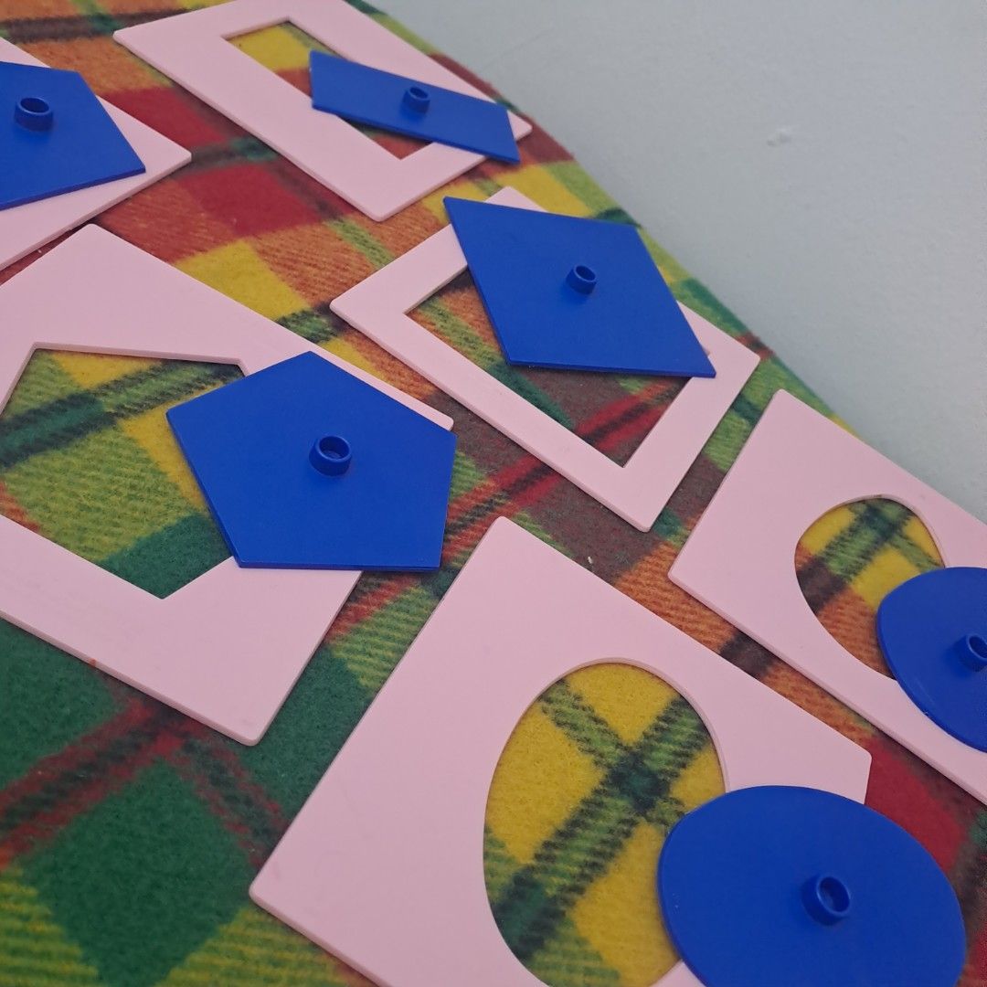 Montessori Shapes Tracing insert, Babies & Kids, Infant Playtime on ...