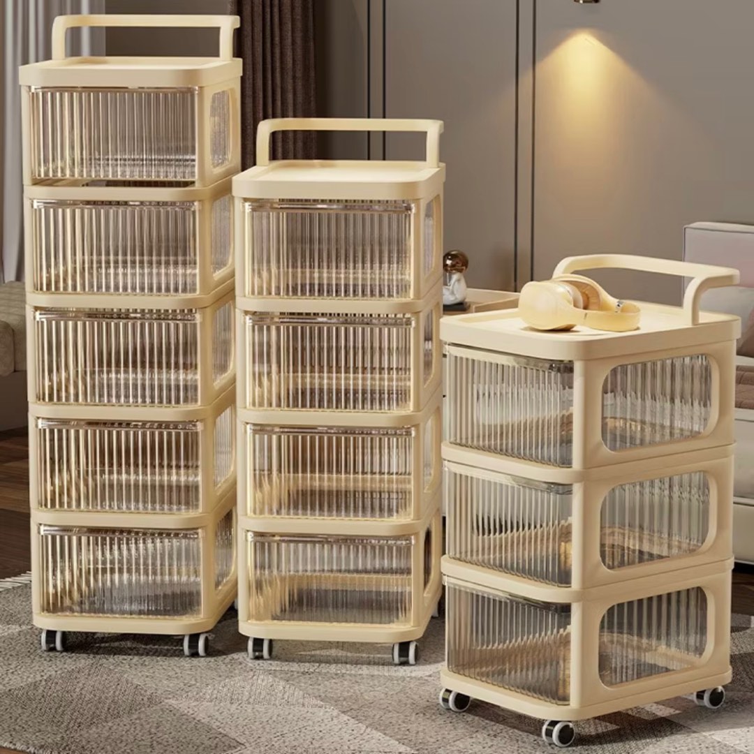Movable Storage Trolley Rack | Durable Bedroom Clothes Organiser ...