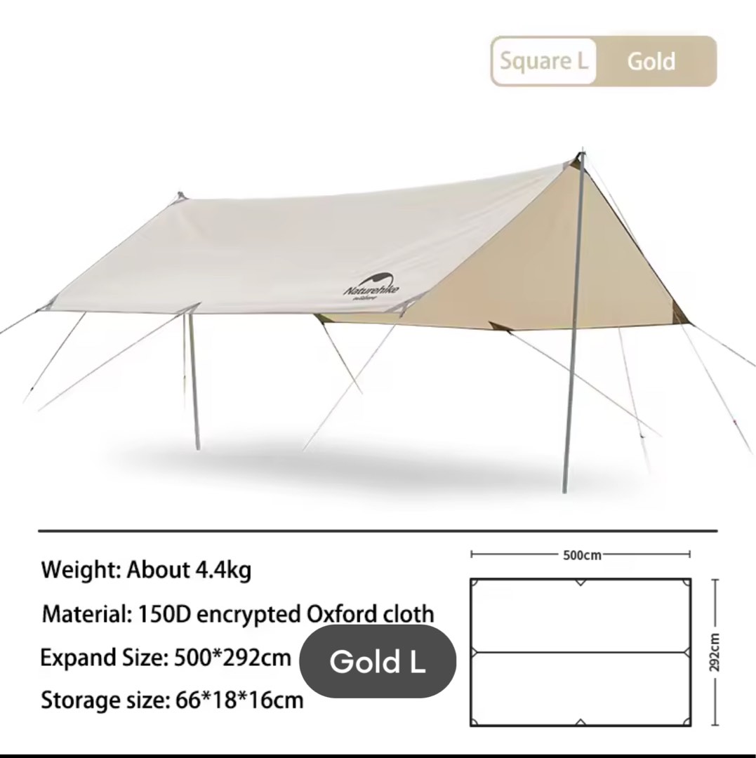 Naturehike Girder Sun Shade, Sports Equipment, Hiking & Camping on ...