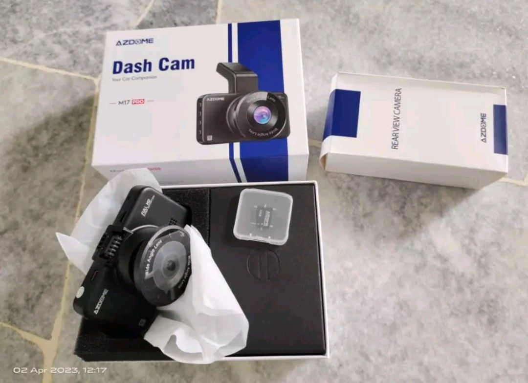 NEW Dashcam Azdome M17 Pro Front & Rear 128GB, Photography, Video ...