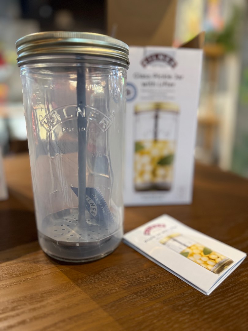 [NEW!!!] KILNER Pickle Jar With Lifter 1 Litre, Furniture & Home Living ...