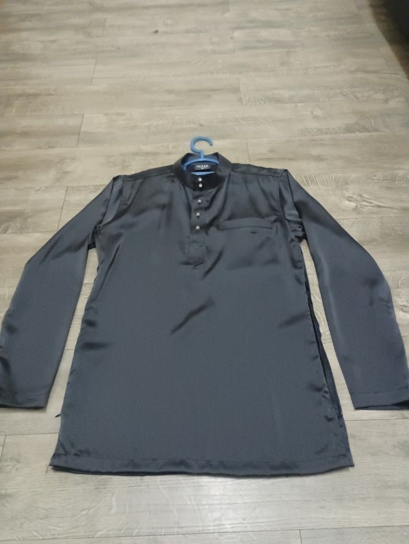 New set Baju Melayu& seluar Hitam Pazze Italian Paloma, Men's Fashion ...