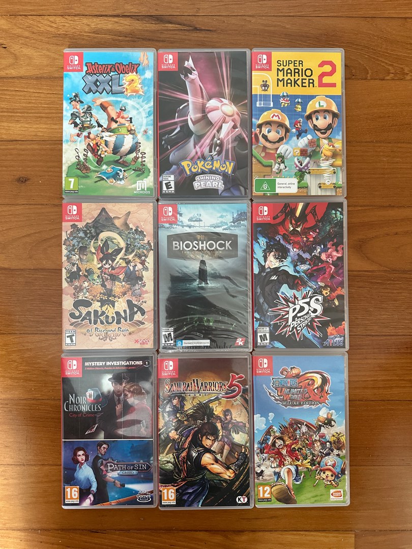 Nintendo Switch game Asterix & Obelix XXL 2 / Pokémon shining pearl ...
