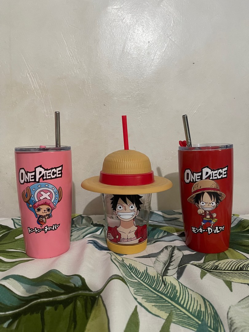 One Piece miniso tumbler luffy chopper, Furniture & Home Living ...
