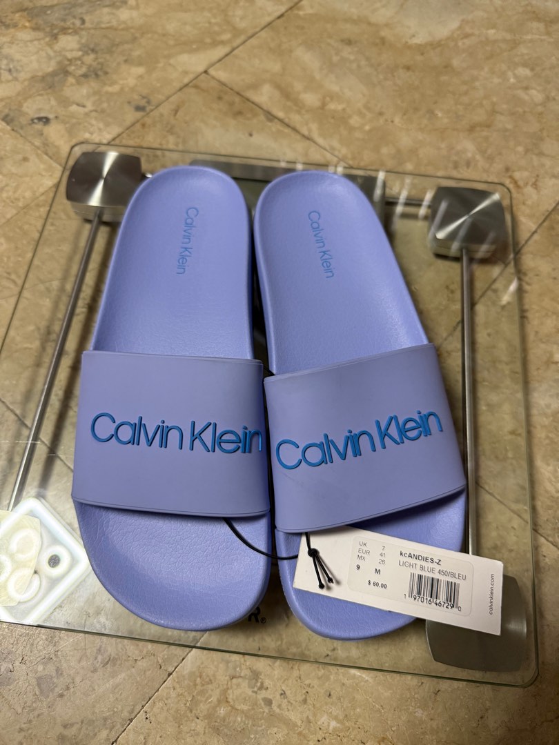 original calvin klein slides, Men's Fashion, Footwear, Slippers ...