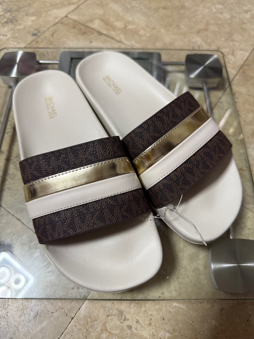 original michael kors slides, Women's Fashion, Footwear, Slippers and ...