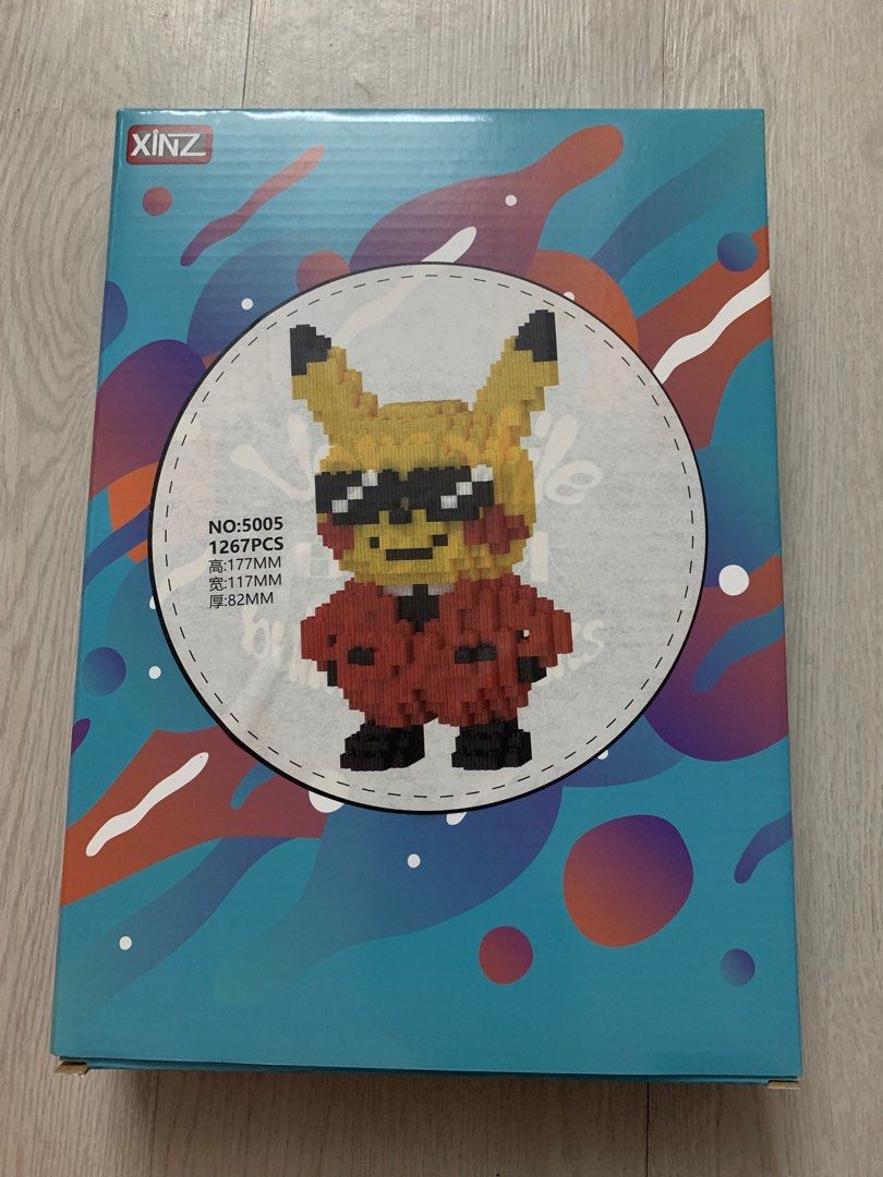 Pikachu Bricks Blocks, Hobbies & Toys, Toys & Games on Carousell
