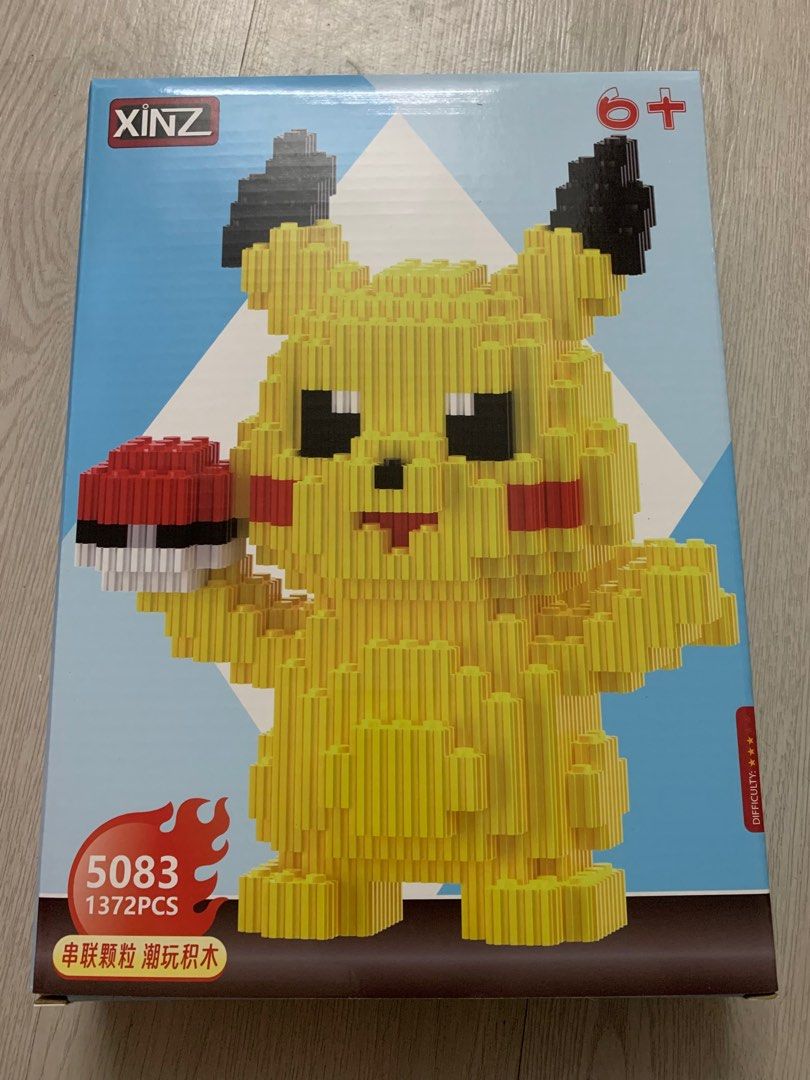Pikachu Bricks Blocks, Hobbies & Toys, Toys & Games on Carousell