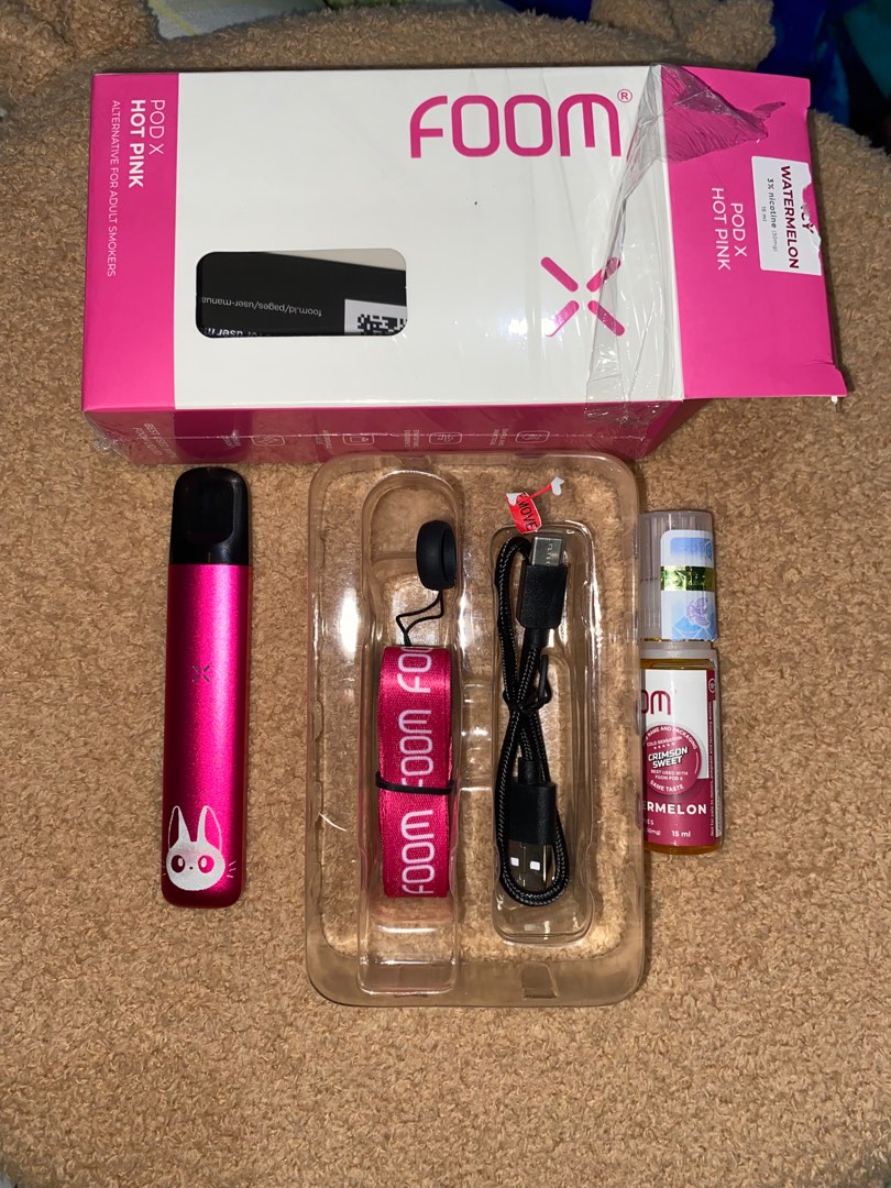 pod x foom hot pink engrave kucing (freeongkir jabodetabek), Elektronik ...
