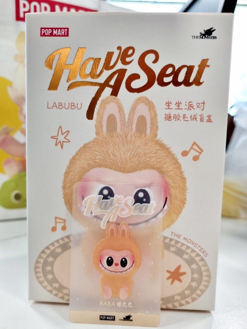 Popmart Labubu Have A Seat - Baba, Hobbies & Toys, Toys & Games on ...