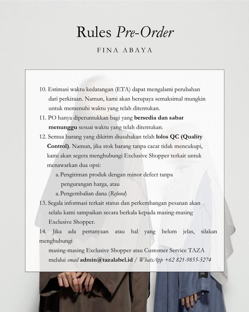 PREORDER TAZA Fina Abaya Reseller Resmi tazaID Bukan preloved NWT PO ...