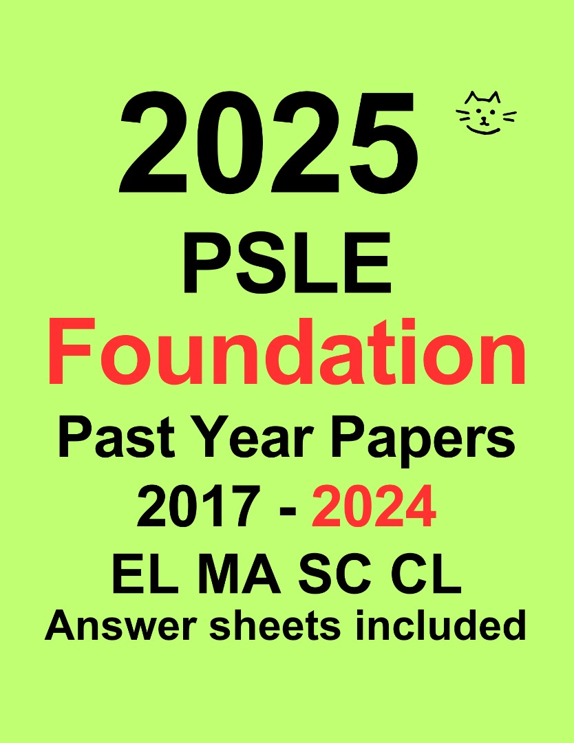 PSLE Foundation Past Year Papers English Math Science Chinese, Hobbies ...