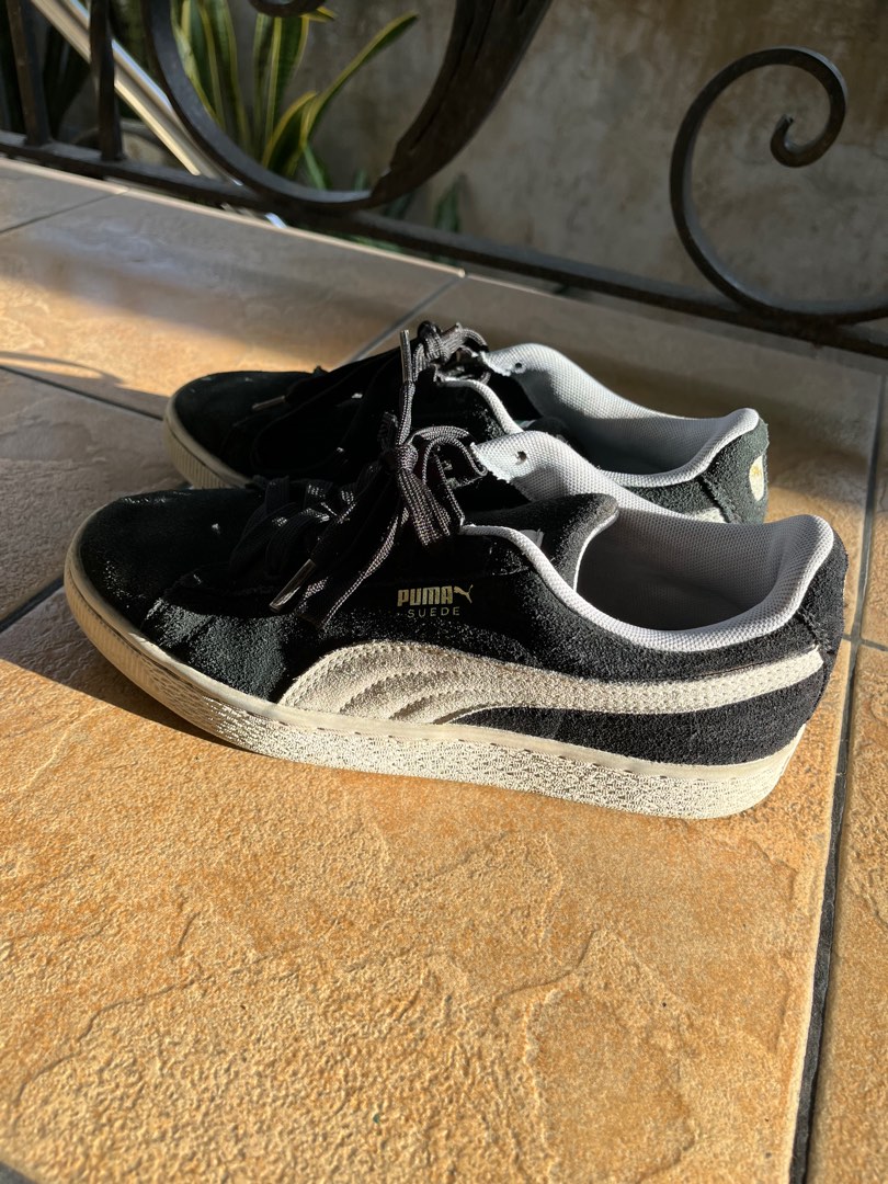 PUMA SUEDE Classic Black Suede, Men's Fashion, Footwear, Sneakers on ...