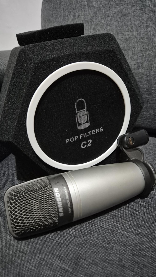 Samson CO1 Studio Condenser Microphone XLR with free wind screen filter ...