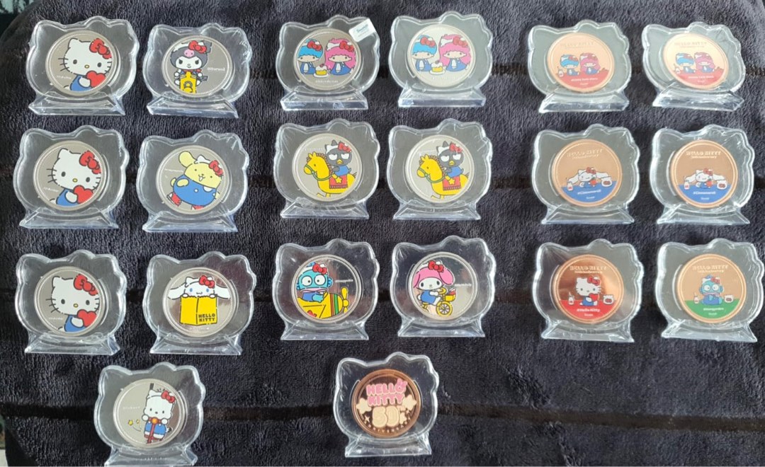 Sanrio 50th Anniversary The Singapore Mint Coin Medallion Hello Kitty ...