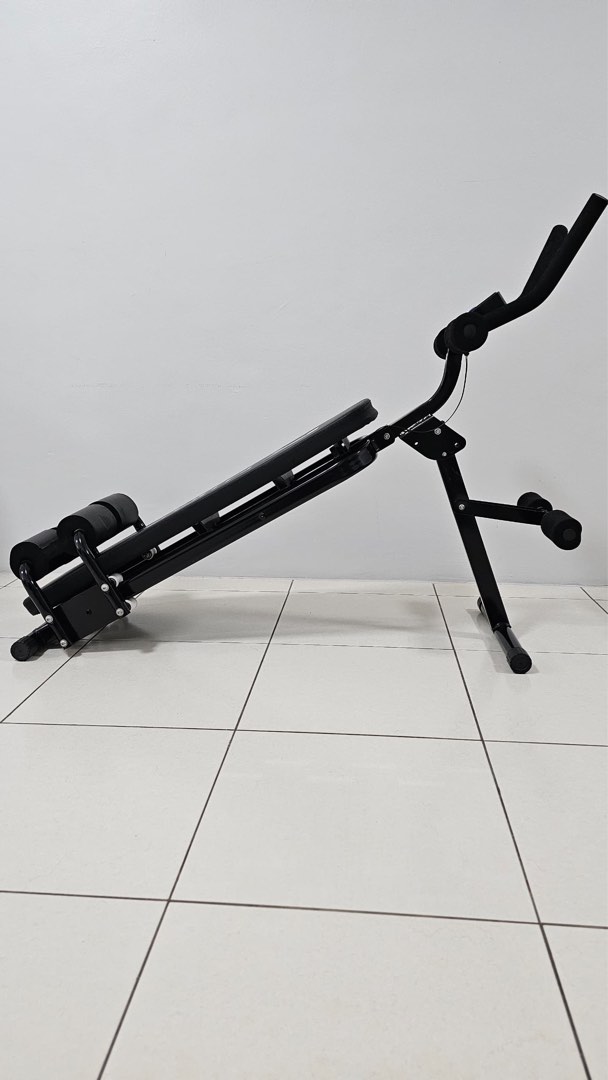 Sellincost 2 in 1 fitness chair adjustable sit up bench + power plank ...