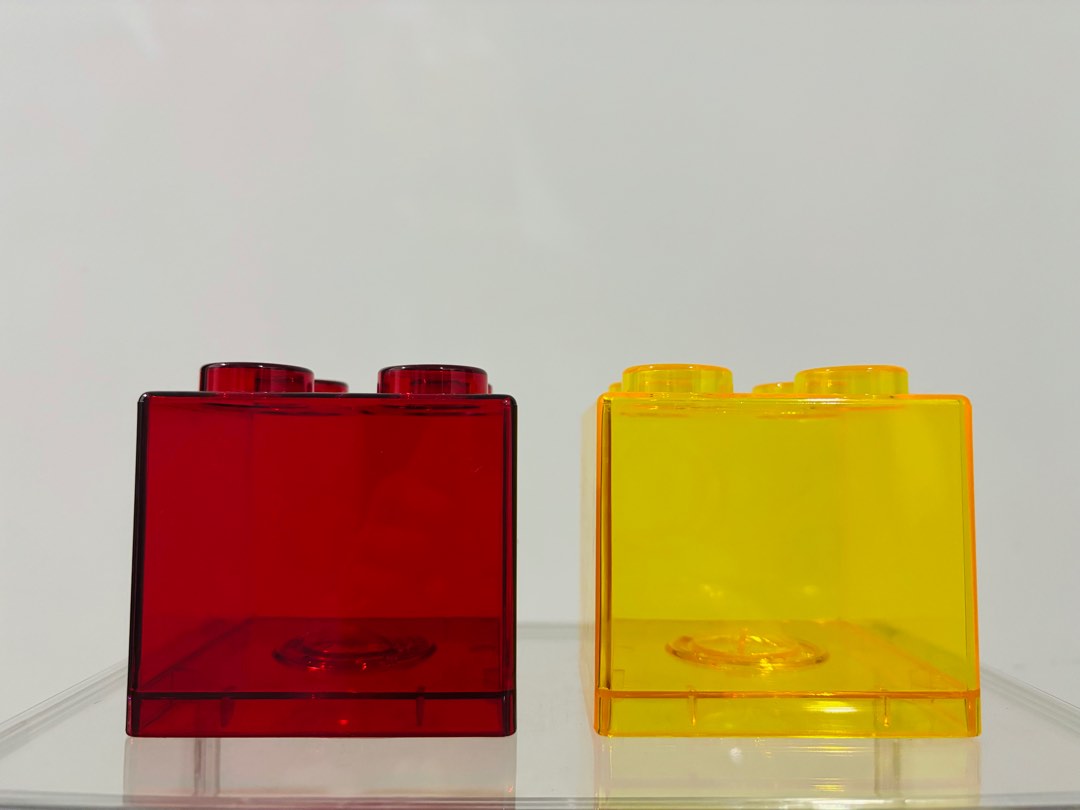 Set of 2 NEW Lego Blocks Money Bank / Coin / Piggy Bank Stackable ...