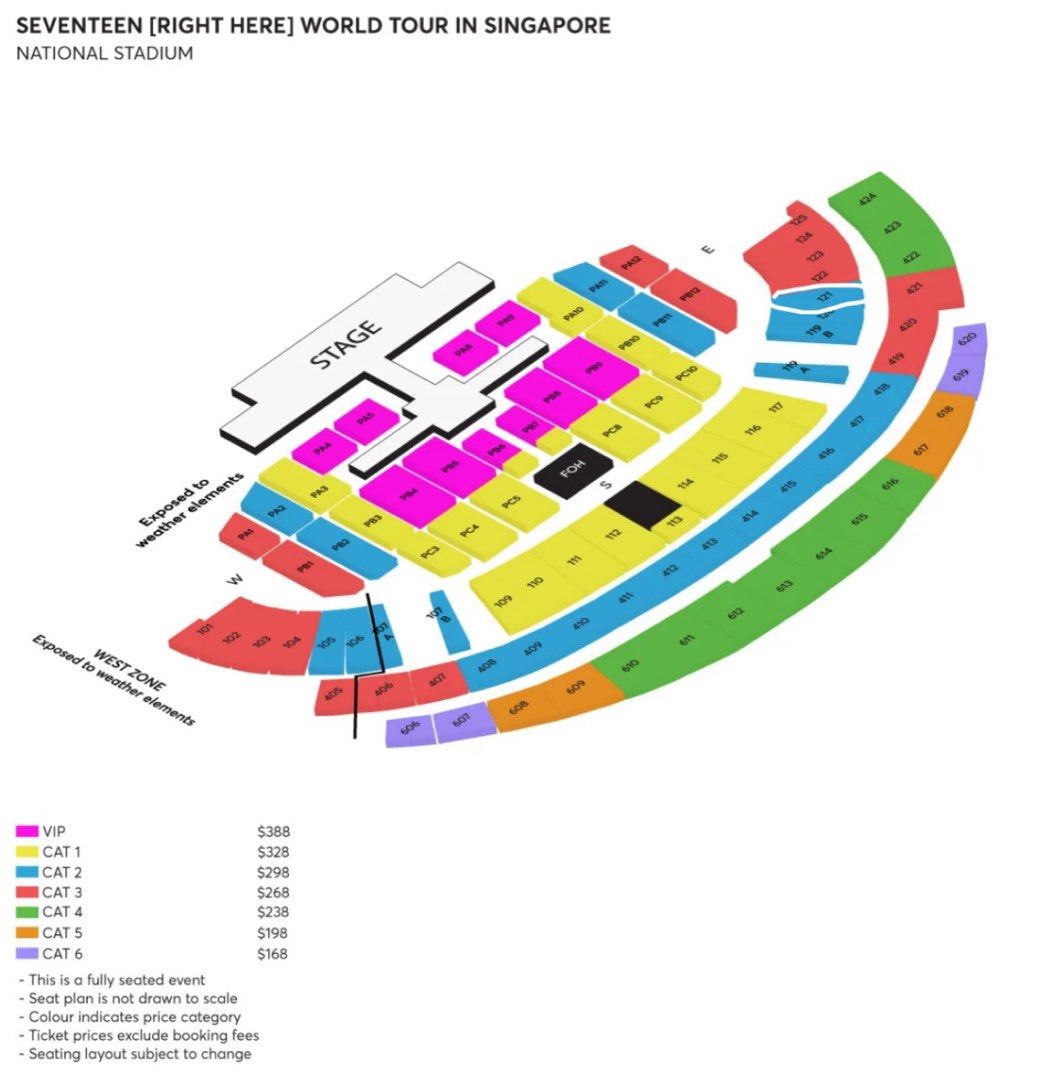 SEVENTEEN SG CONCERT TICKET!, Tickets & Vouchers, Event Tickets on Carousell
