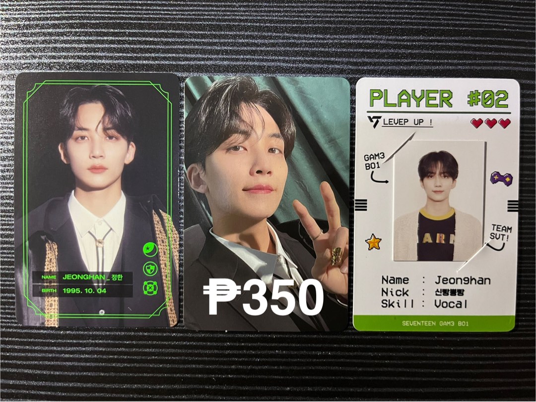 seventeen svt jeonghan membership game boi pc photocard, Hobbies & Toys ...