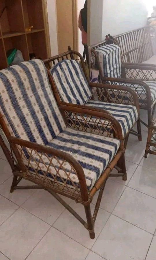 Sofa rotan 1 seater ada 3, Furniture & Home Living, Furniture, Sofas on ...