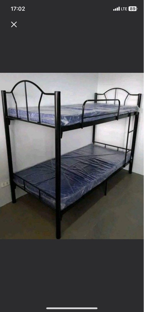 Stainless Steel Double Deck Bed Frame, Furniture & Home Living ...