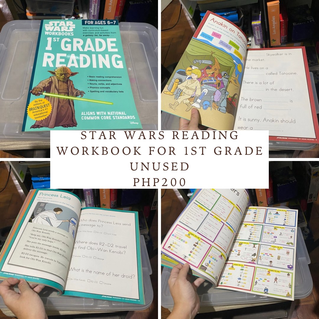 Star Wars reading workbook, Hobbies & Toys, Books & Magazines, Children ...