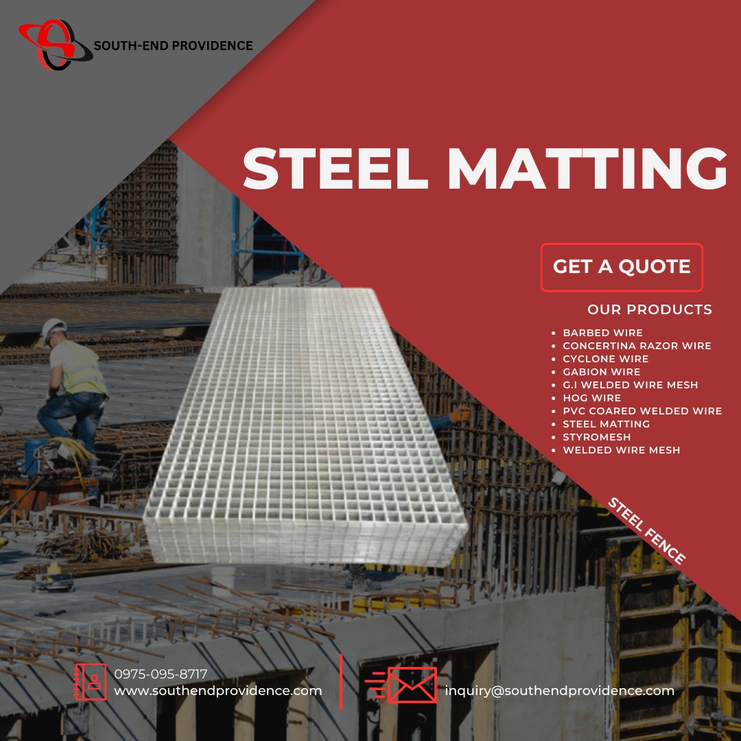 Steel Matting - GI Welded Wire Mesh - Hexagonal Wire - Cyclone Wire ...