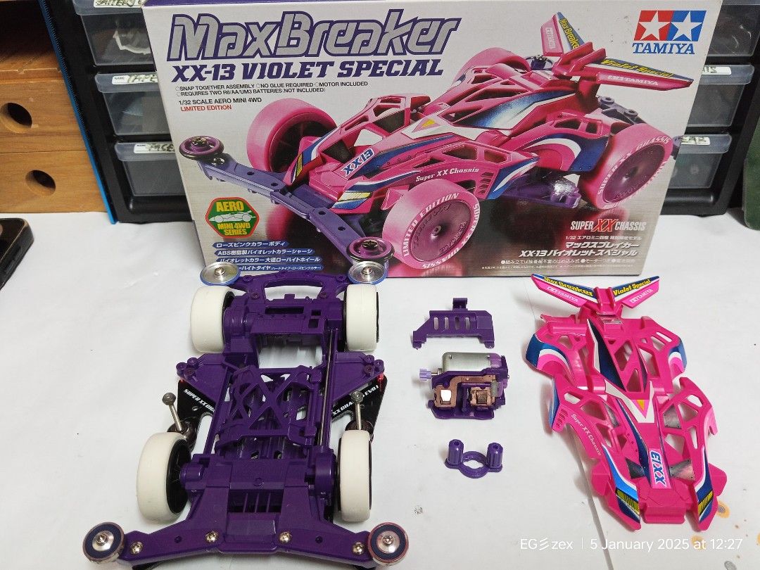 Tamiya Max Breaker XX-13 Violet Special with bmax setup, Hobbies & Toys ...