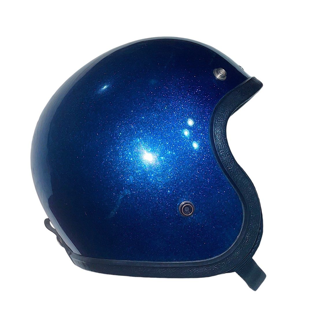 Vintage 1970s MetalFlake Helmet . Vespa lambretta harley honda yamaha ...
