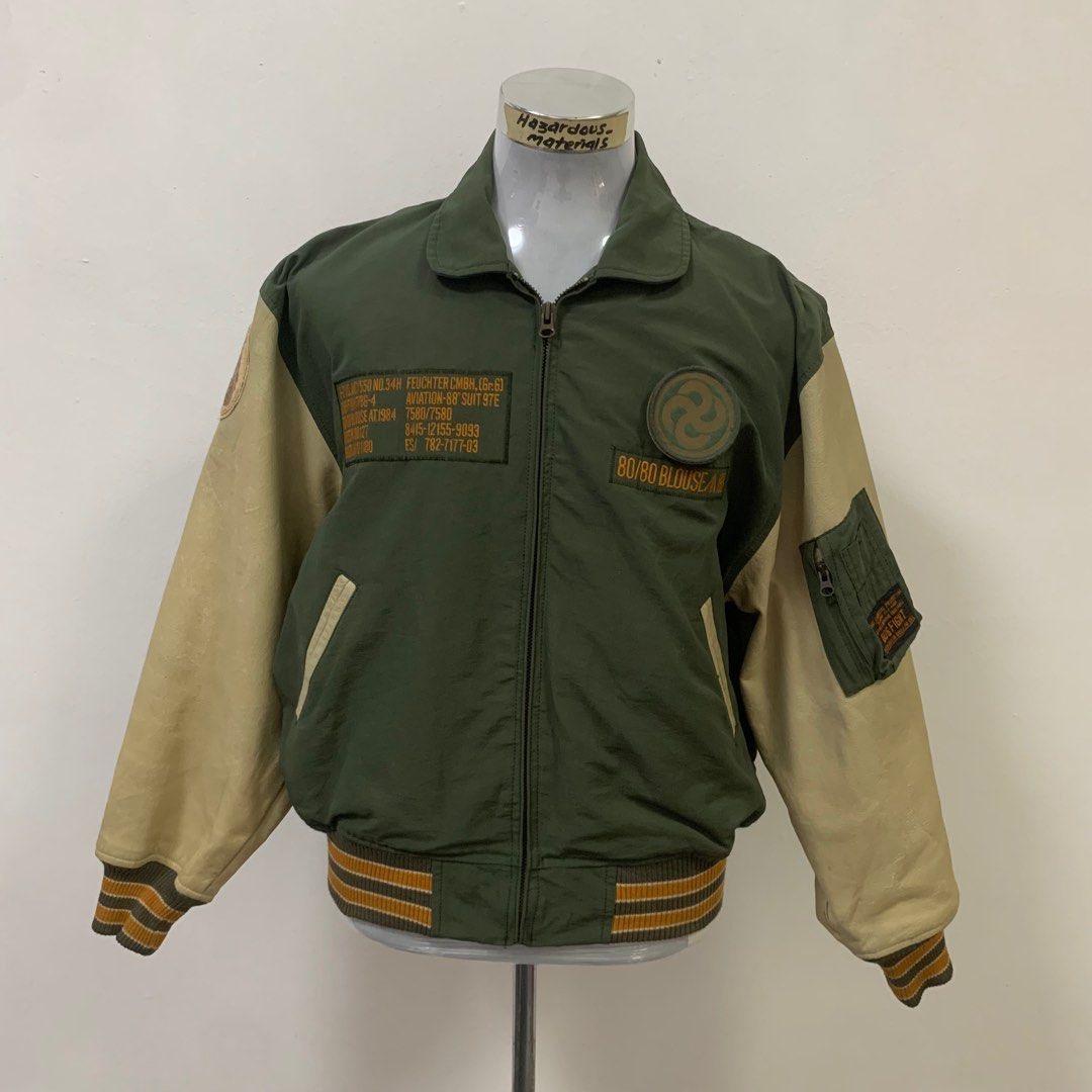 Vintage Dog Fight Fighter Jet Nato Jacket 1984, Men's Fashion, Coats ...