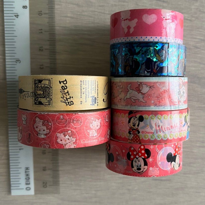 Washi tape / Cartoon tape (Disney, Minnie, Donald, Marie, Sanrio ...