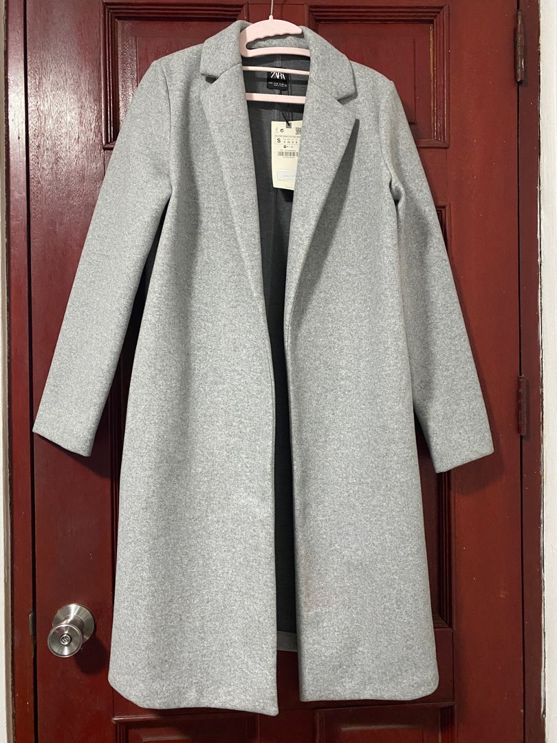 ZARA Basic Coat Brand New with Tag, Women's Fashion, Coats, Jackets and ...