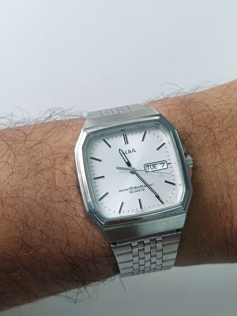 ALBA SQUARE SHAPE MENS WATCH, Men's Fashion, Watches & Accessories ...