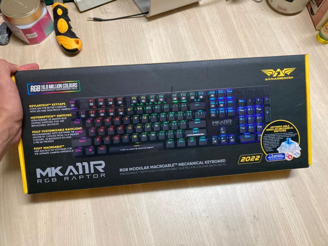 Armaggeddon MKA-11R RGB Raptor Mechanical Gaming Keyboard!, Computers ...