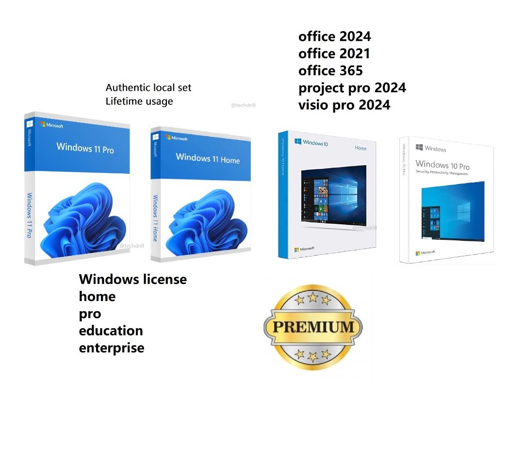 authentic microsoft Windows 11 education enterprise windows 10 Home Pro ...