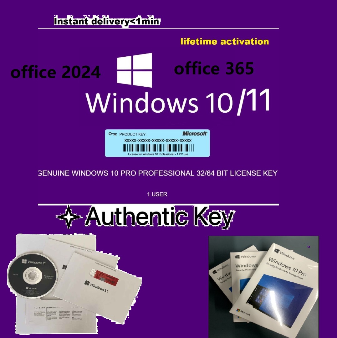 Authentic Windows 11 windows 10 32/64-bit Home Pro Enterprise Education ...