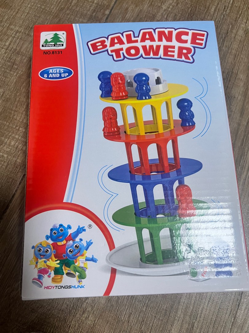 balance tower 平衡 專注力玩具, 興趣及遊戲, 玩具 & 遊戲類 - Carousell