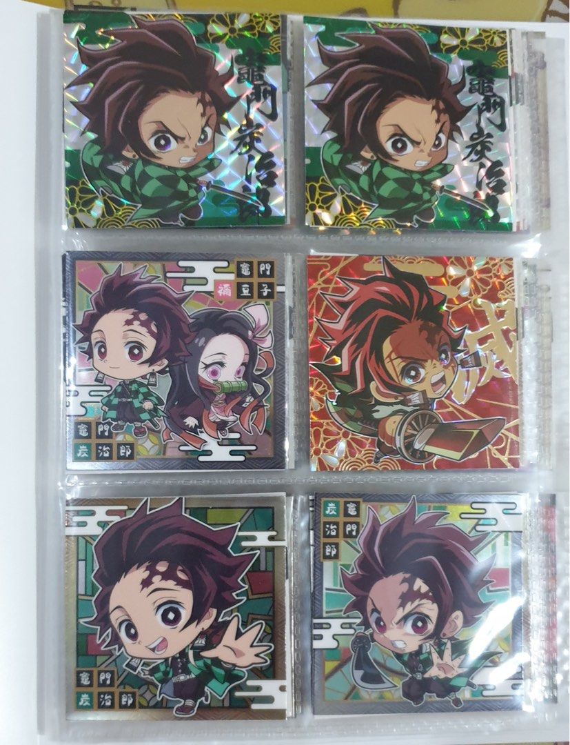 BANDAI Demon Slayer Seal Wafer 77 pcs Sticker with album, Hobbies ...