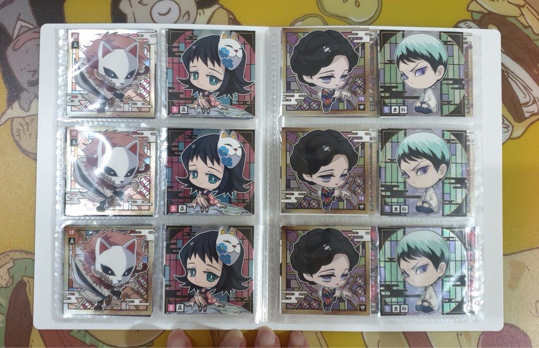 BANDAI Demon Slayer Seal Wafer 77 pcs Sticker with album, Hobbies ...