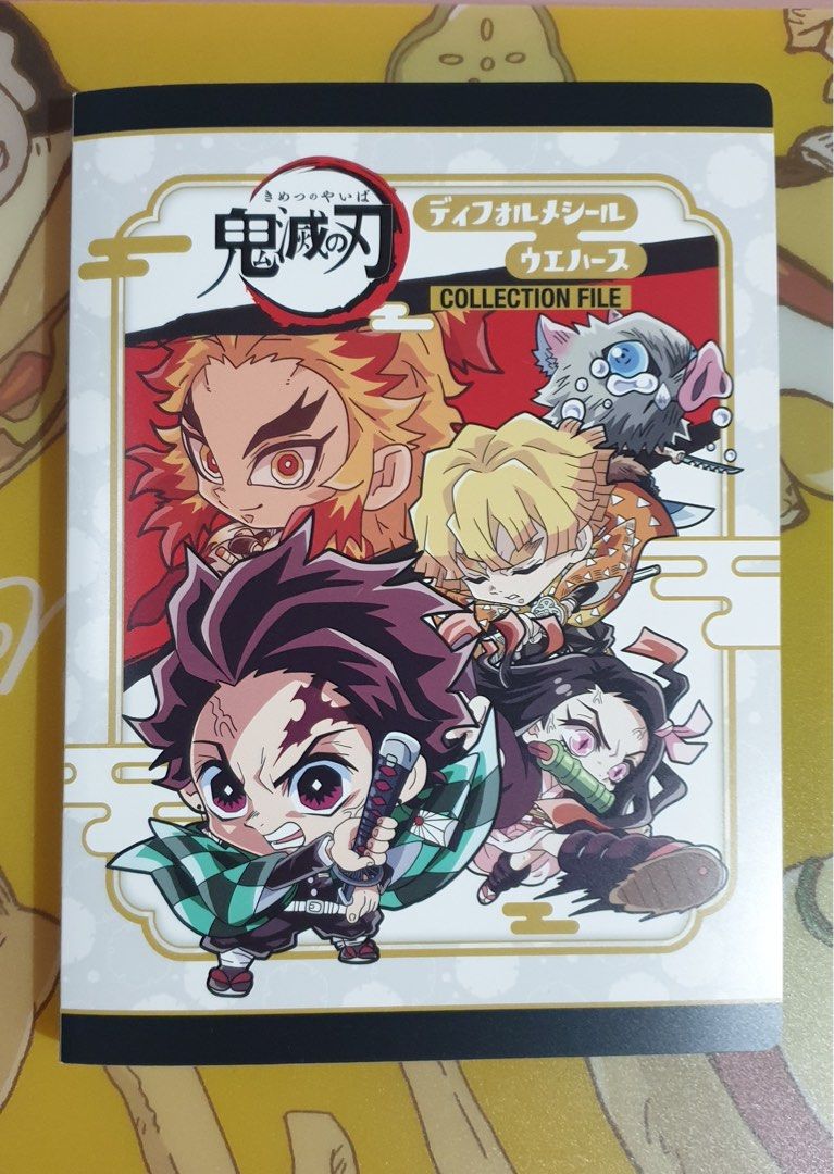 BANDAI Demon Slayer Seal Wafer 77 pcs Sticker with album, Hobbies ...