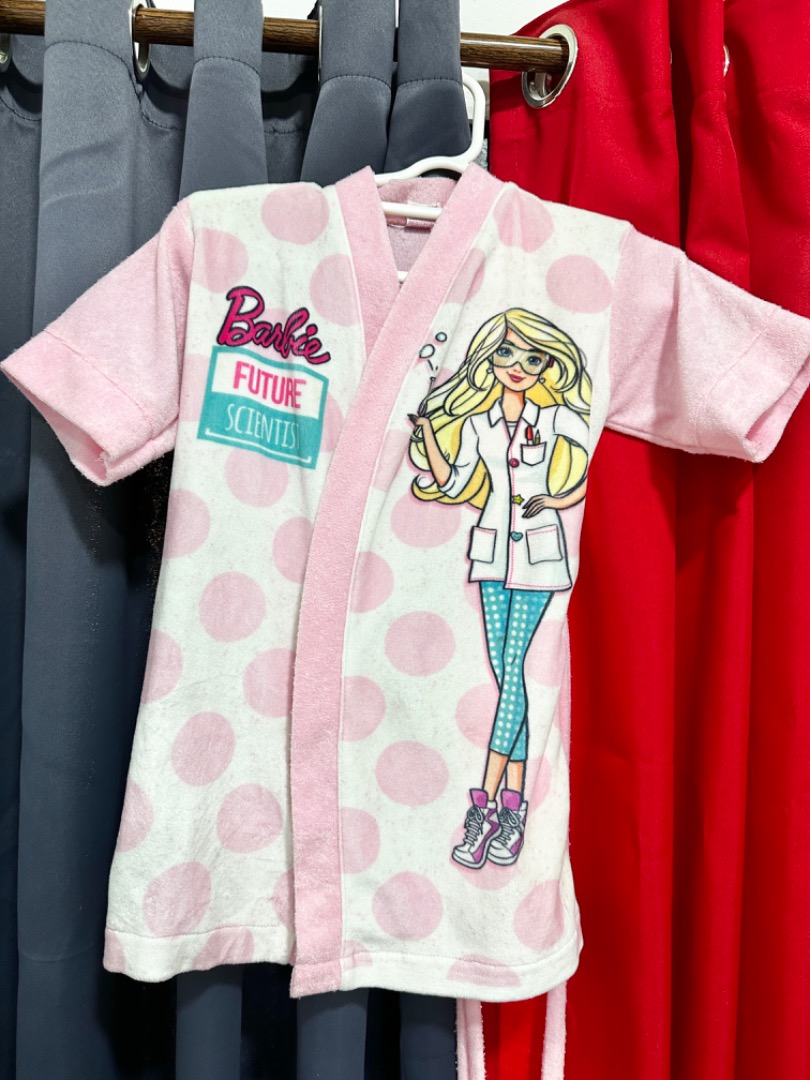 Barbie bath robe, Babies & Kids, Bathing & Changing, Other Baby Bathing ...