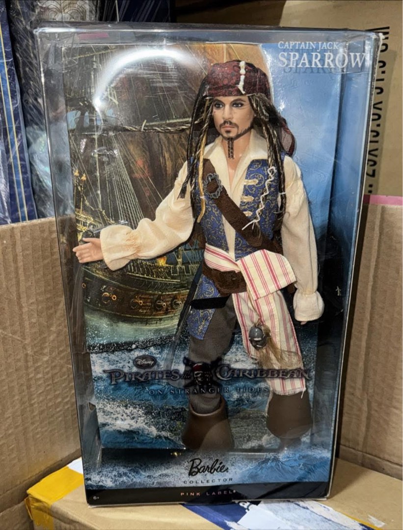 Barbie Captain Jack Sparrow doll, Hobbies & Toys, Toys & Games on Carousell