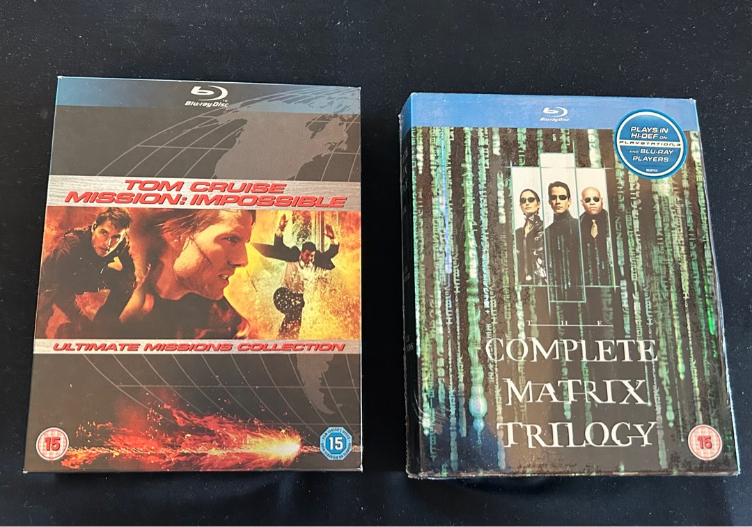 Blu-ray 英字幕Box Set (Mission Impossible, Matrix), 興趣及遊戲, 音樂、樂器 & 配件, 音樂與 ...