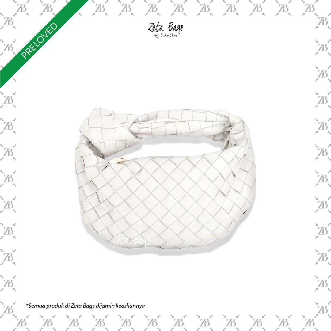 BOTTEGA VENETA Mini Jodie Chalk Gold Hardware, Barang Mewah, Tas ...
