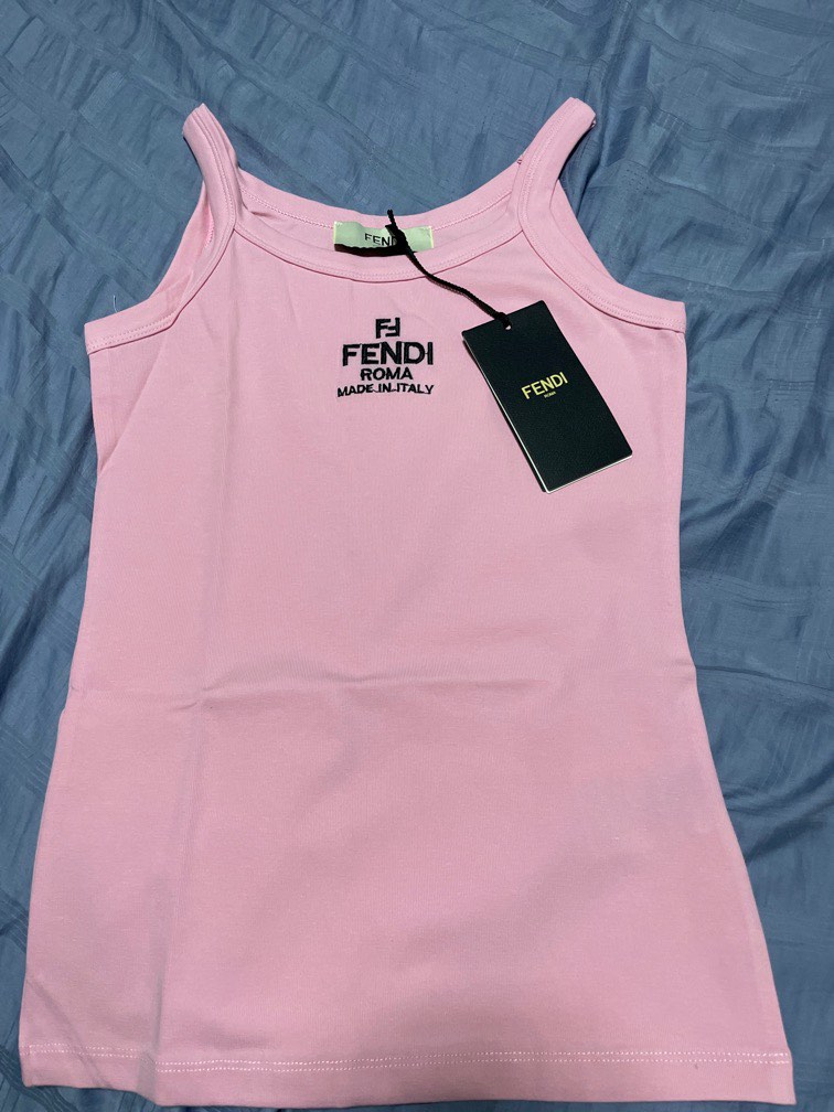 Brand new fen di Pink Sleeveless Top tagged M fits S ptp 37cm to 42cm ...