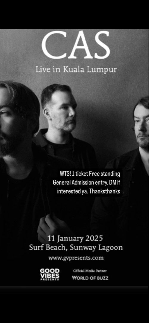 CAS 11 January 2025. RM250, Tickets & Vouchers, Event Tickets on Carousell