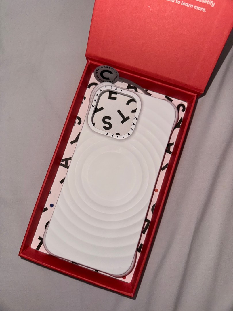 casetify ripple case 15 pro max white, Telepon Seluler & Tablet ...
