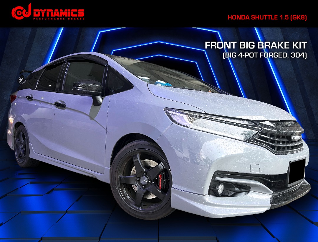 CJ DYNAMICS FRONT BIG BRAKE KIT (BIG 4-POT FORGED, 304) ON HONDA ...